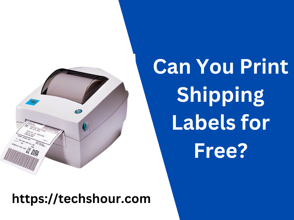 Can You Print Shipping Labels For Free Techs Hour